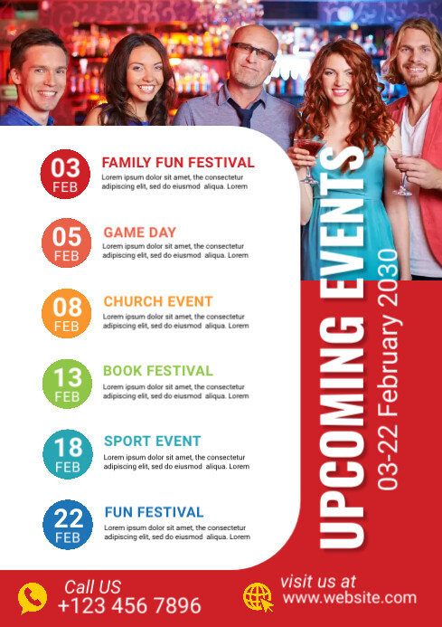 Event Schedule Flyer Design Template | PosterMyWall