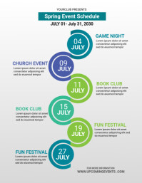 Event Schedule Flyer Template | PosterMyWall