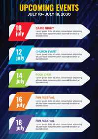 Event Schedule Flyer Template | PosterMyWall