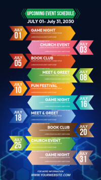 Event Schedule Instagram Story Template | PosterMyWall