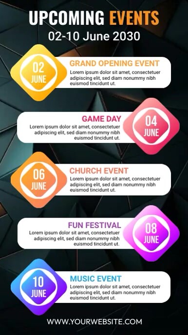 Event Schedule Flyer Template | PosterMyWall