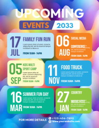 Event Schedule Flyer Template | PosterMyWall