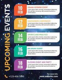 Event Schedule Template | PosterMyWall