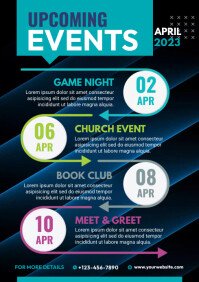 Event Schedule Flyer Template | PosterMyWall