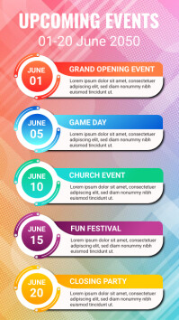 Event Schedule Flyer Template | PosterMyWall