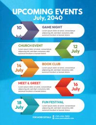 Event Schedule Flyer Template | PosterMyWall
