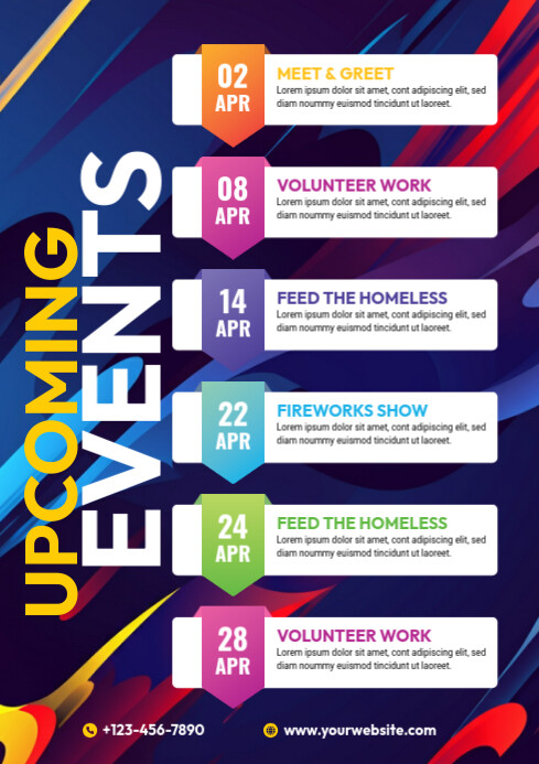 Copy of Event Schedule Flyer Template | PosterMyWall