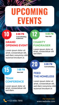 Event Schedule Flyer Template | PosterMyWall