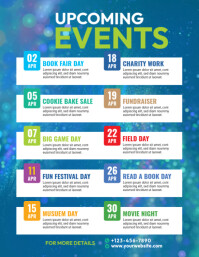 Event Schedule Flyer Template | PosterMyWall