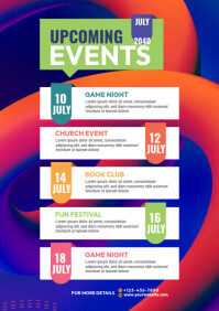 Event Schedule Flyer Template | PosterMyWall