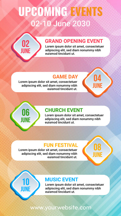 Modèle Event Schedule Flyer Template | PosterMyWall