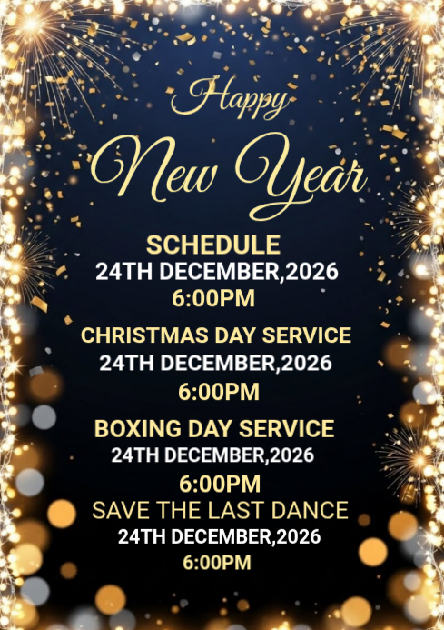 Event Schedule New Year Party Template A4 | PosterMyWall