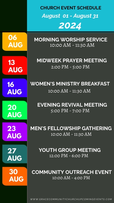 event schedule poster Template | PosterMyWall