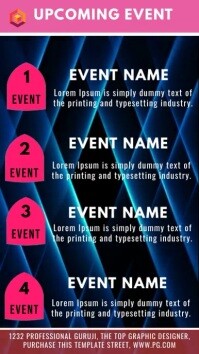 event schedule poster Template | PosterMyWall