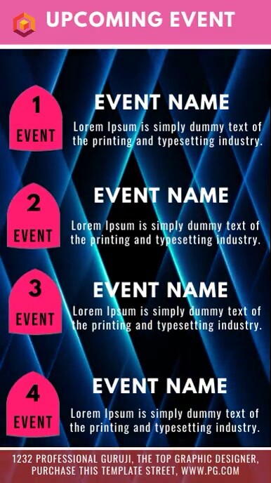 Event schedule poster Template | PosterMyWall