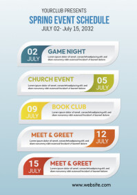 Event Schedule Template | PosterMyWall