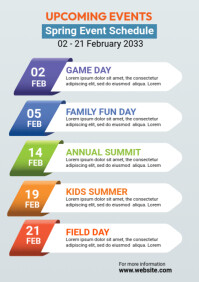 Event Schedule Template | PosterMyWall