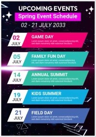 Event Schedule Template | PosterMyWall