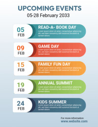 Event Schedule Flyer Template | PosterMyWall