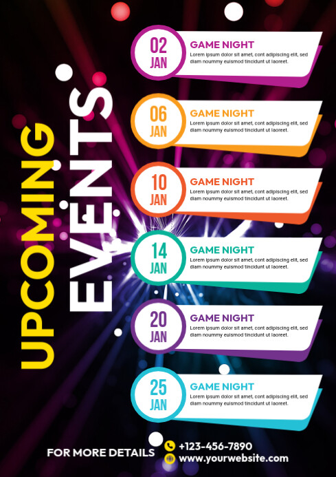 Event Schedule Template | PosterMyWall
