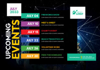 Event Schedule Flyer Template | PosterMyWall