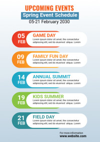 Event Schedule Template | PosterMyWall