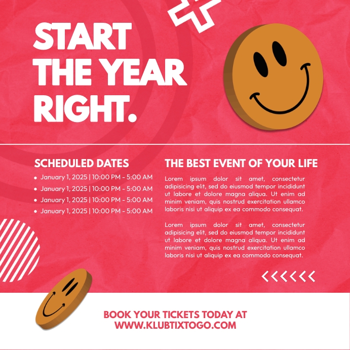 Event Schedule Template | PosterMyWall