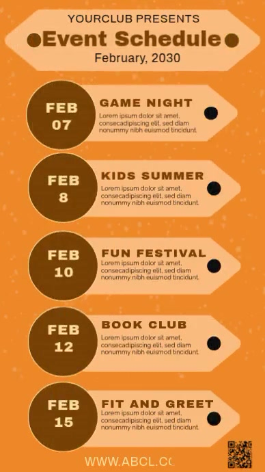 Event Schedule Template Instagram Story | PosterMyWall