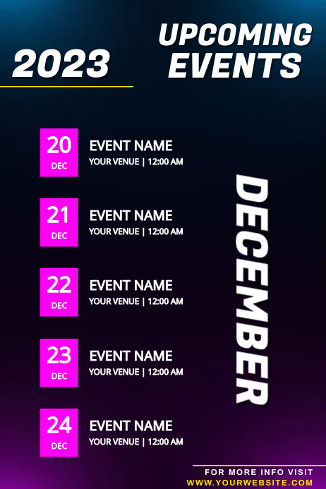 EVENT TEMPLATE.R | PosterMyWall