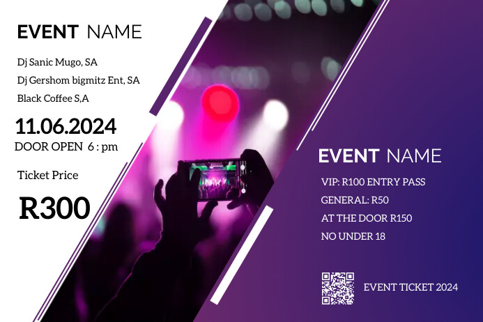 EVENT TICKET PARTY Template | PosterMyWall