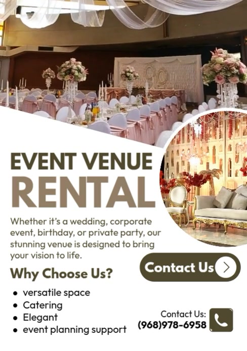 Event Venue Planner Template | PosterMyWall