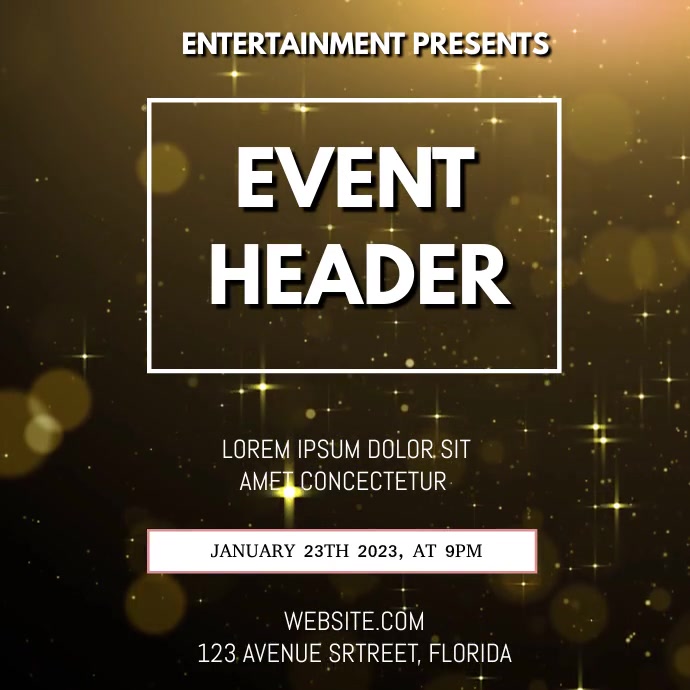 Event video design Template for instagram | PosterMyWall