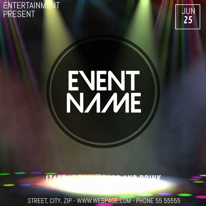 Event video flyer template | PosterMyWall