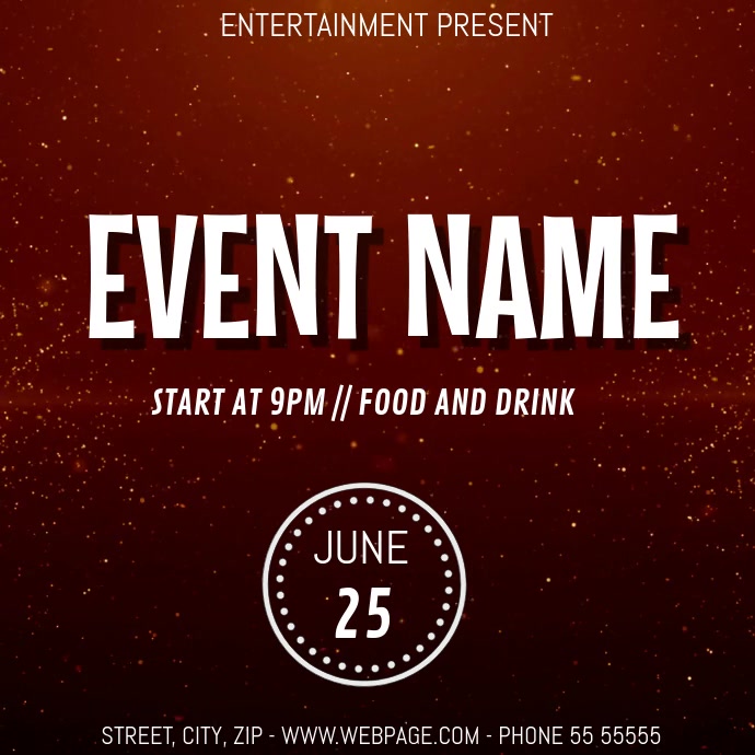Copy of Event video flyer template | PosterMyWall