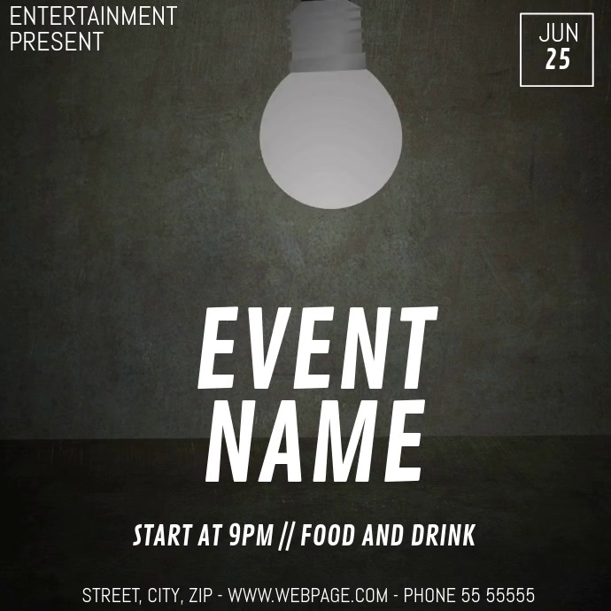 Copy of Event video flyer template | PosterMyWall