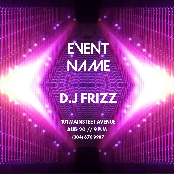 EVENT VIDEO TEMPLATE PosterMyWall event-video-template-postermywall
