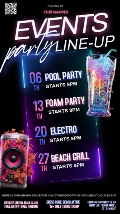 Copy of Events Calendar Design Template | PosterMyWall