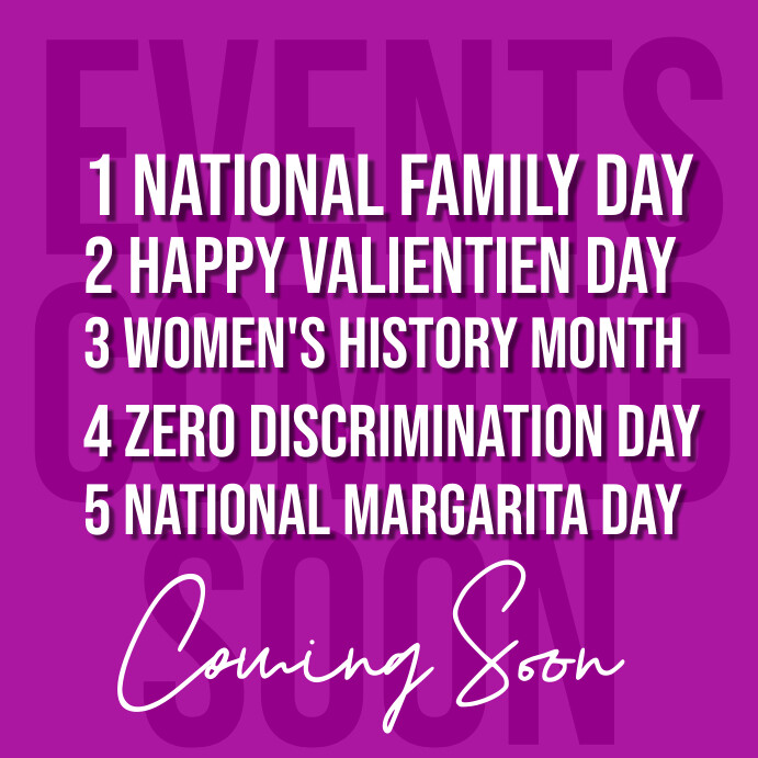 events coming soon Template | PosterMyWall