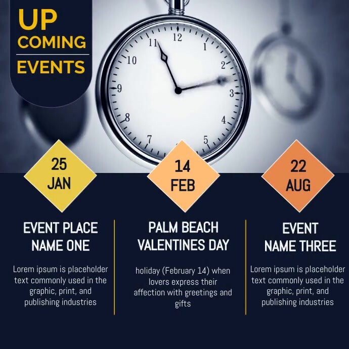 EVENTS Template | PosterMyWall