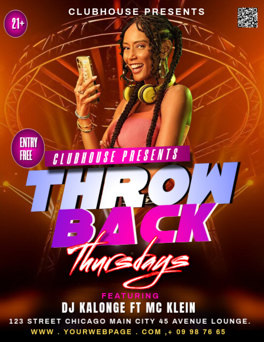 Copy of events flyer,throwback posters | PosterMyWall