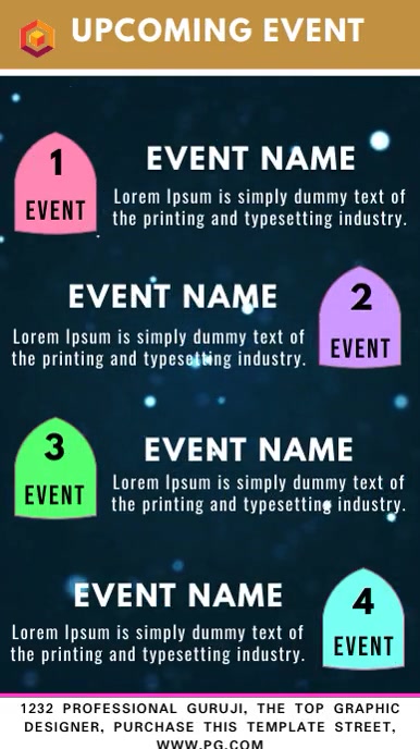 events schedule Template | PosterMyWall