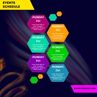 event schedule Template | PosterMyWall