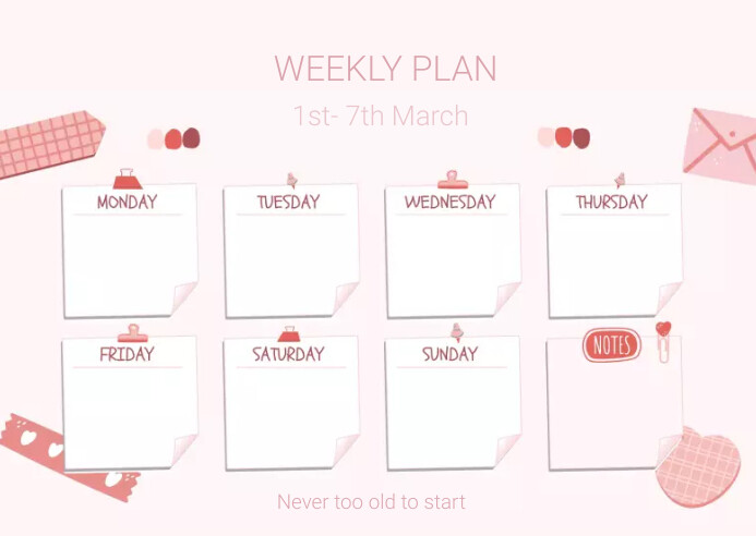 Events Schedule To Do List Template | PosterMyWall