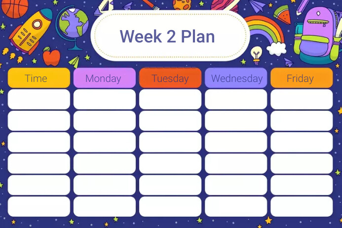 Events Schedule Todo List Template | PosterMyWall