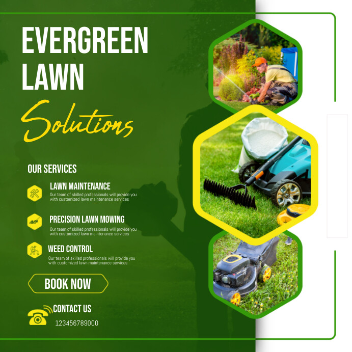 Copy of Evergreen Lawn solution | PosterMyWall