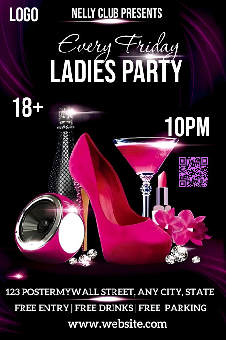 Copy of Every Friday Ladies Party | PosterMyWall