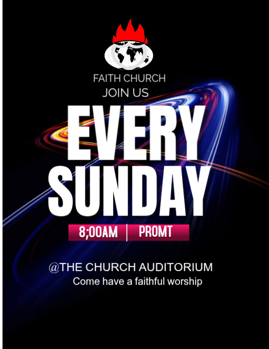 Modèle EVERY SUNDAY | PosterMyWall