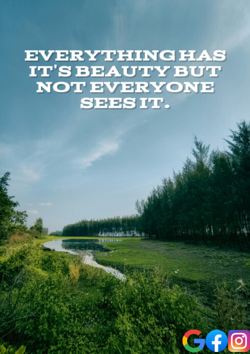 EVERYTHING AND EVERYONE QUOTE TEMPLATE | PosterMyWall