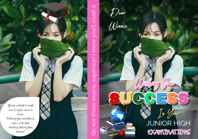 Copy of Exam Success Card Photo | PosterMyWall