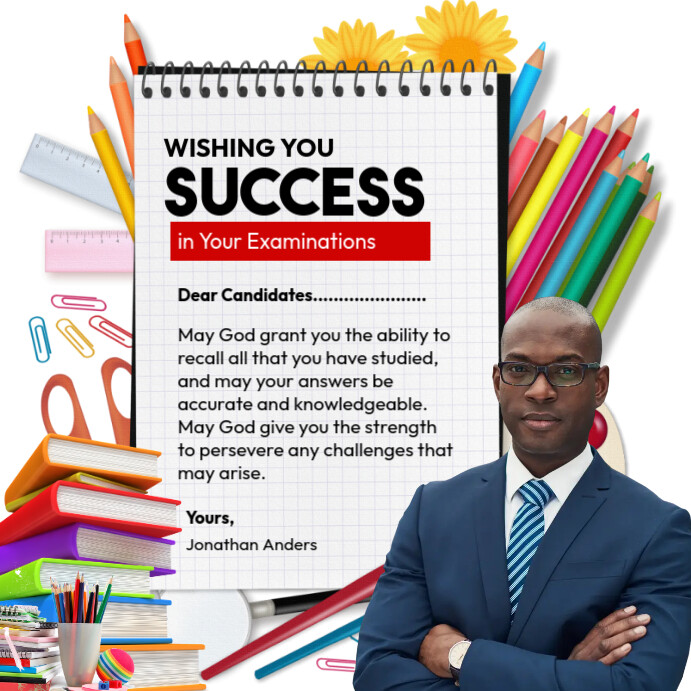 Exam Success cards Template | PosterMyWall